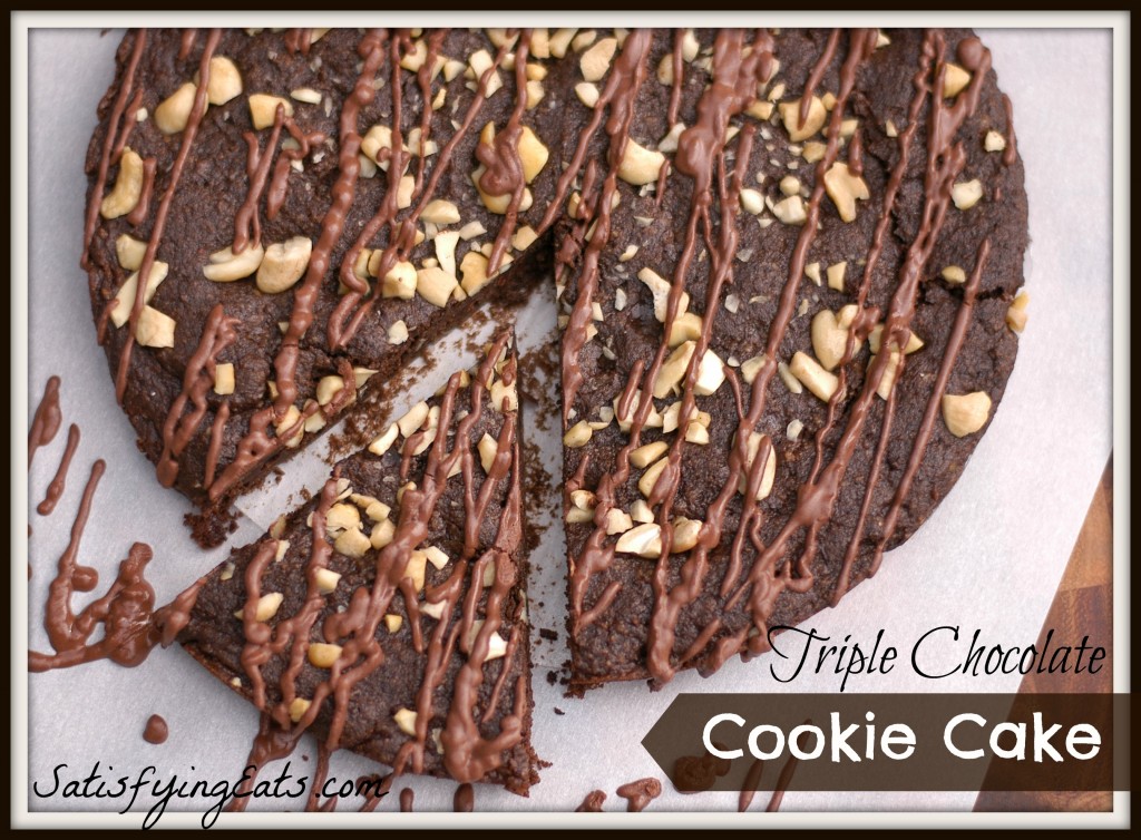 Triple Chocolate Cookie Cake