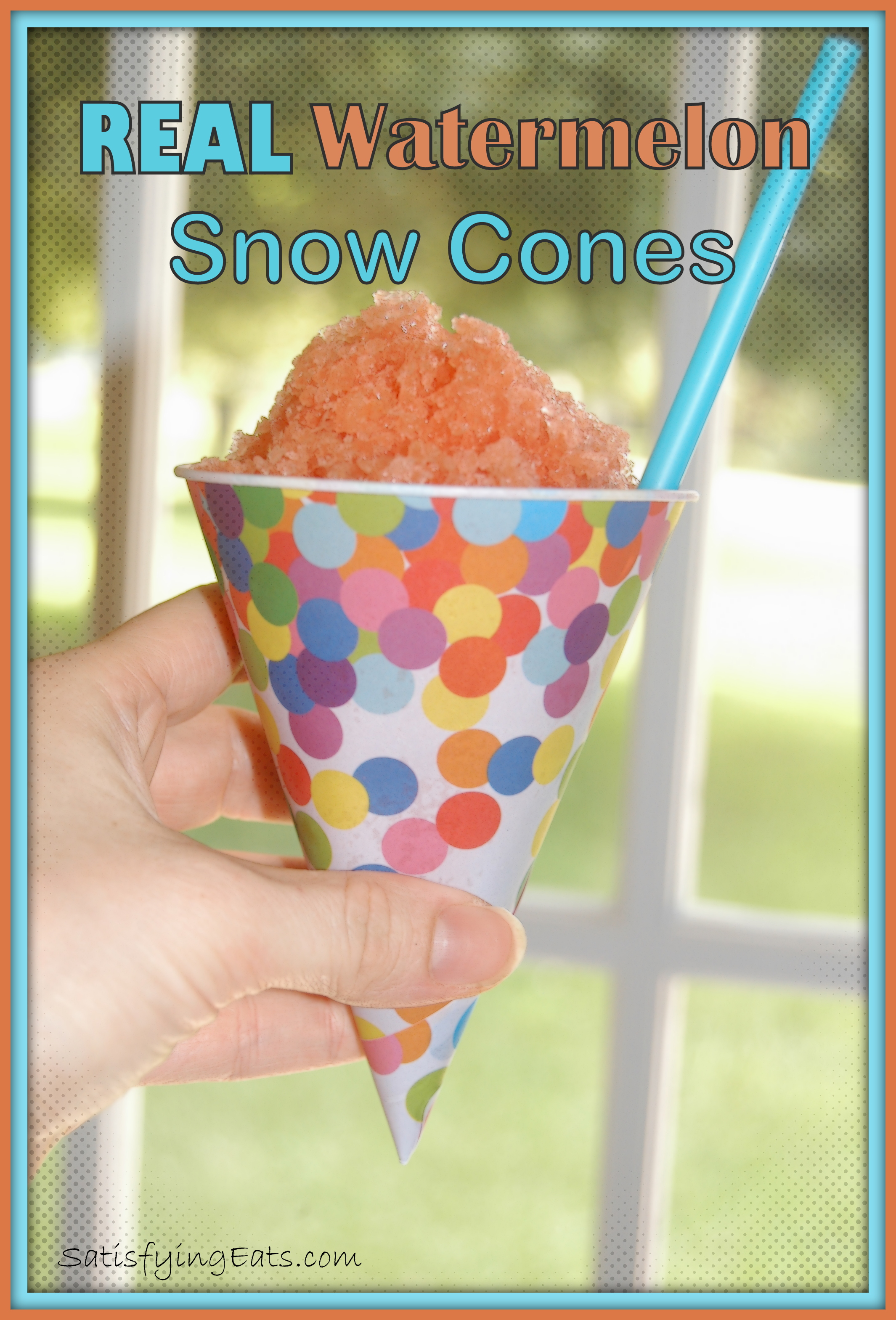 REAL Watermelon Snow Cones (Granita)